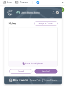 Desktop and Extension - Contact Mapping